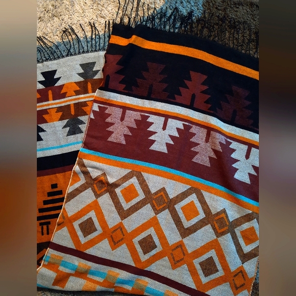 Native American | Accessories | Woven Native American Wrap Shawl Or ...